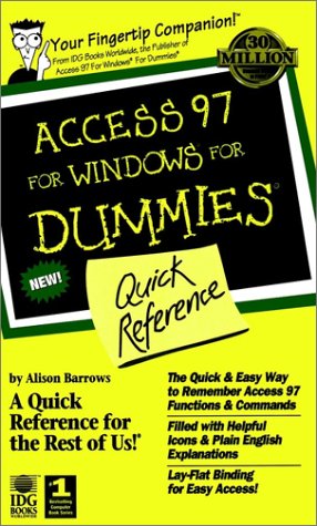 Amazon | Access 97 For Windows For Dummies Quick Reference (For Dummies ...