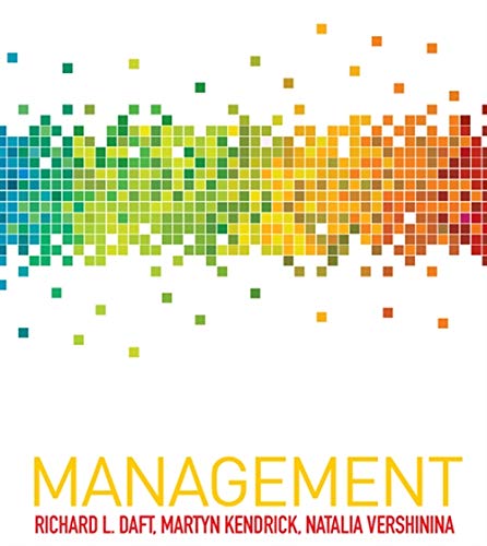 Management: Amazon.co.uk: Richard L. Daft, Martyn Kendrick, Natalia ...