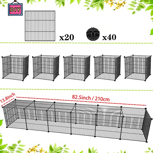 Snapklik.com : Black Plant Protectors,20 Pieces DIY Combination Wire ...