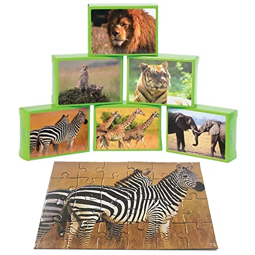 36 Wild Animals 100 pc Jigsaw Puzzle in a Gift Canister