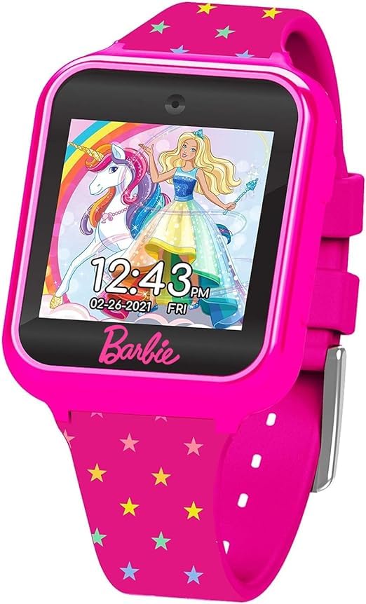 Mattel Barbie Pink Educational Learning Touchscreen Interactive Watch ...