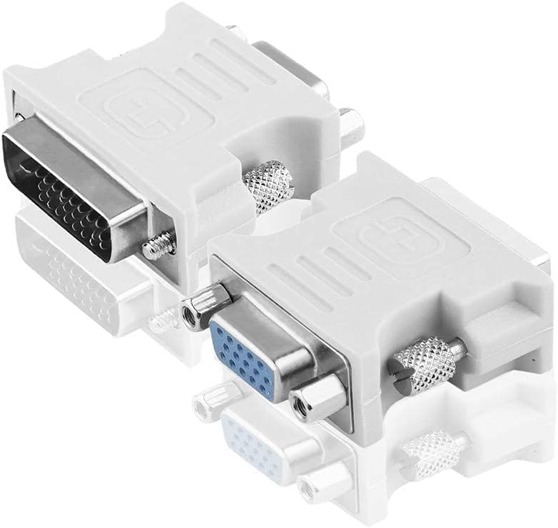 JGD PRODUCTS DVI to VGA Adapter, Support only DVI-I 24+5 to VGA 15 Pin ...