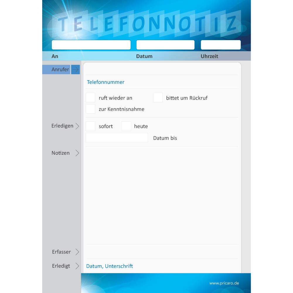 PRICARO 5 x A6 Operating System Telephone Notepad – BigaMart