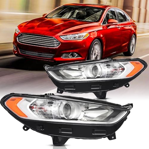 Amazon.com: Headlight Assembly Compatible with 13-16 Ford Fusion 2013 ...