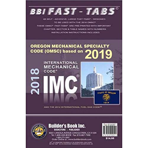 2019 Oregon Structural Specialty Code Fast-Tabs: Buildersbook: Amazon.com: Books