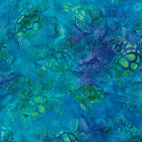 Amazon.com: ANGIEHAIE Artisan Batiks Totally Tropical Sea Turtles ...