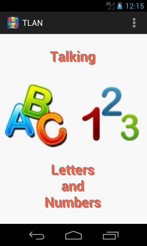 Talking Letters and Numbers:Amazon.com:Appstore for Android