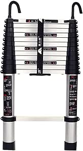 Amazon.com: ASSICON Foldable Attic Stairs Aluminum Extendable Ladder ...
