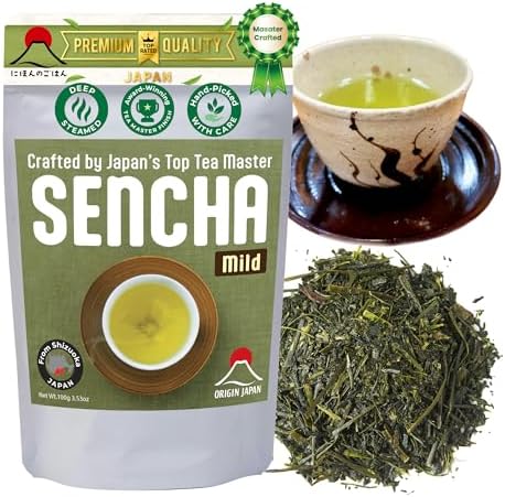 Amazon.com: Japan's Finest Fukamushi Mild Sencha Loose Leaf Green Tea ...
