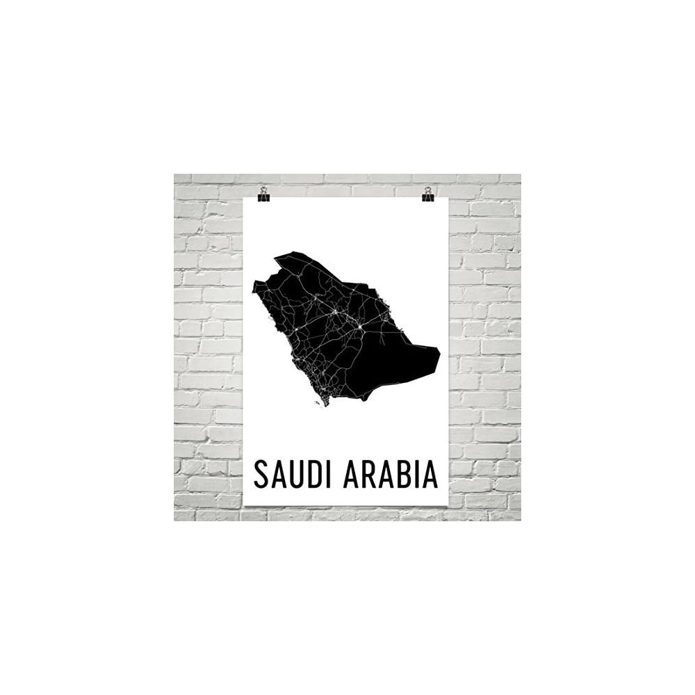 Buy Modern Map Art Saudi Arabia Map, Map of Saudi Arabia, Saudi Art ...