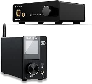 Amazon.com: SMSL AD18 Stereo Bluetooth Amplifier Headphone Amp Full ...