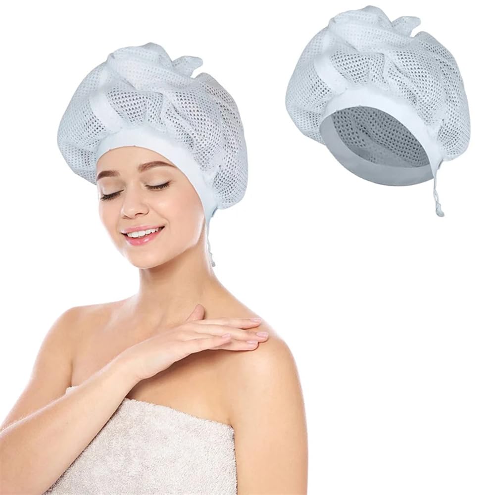 Amazon.com : Net Plopping Cap for Drying Curly Hair | Adjustable Net ...