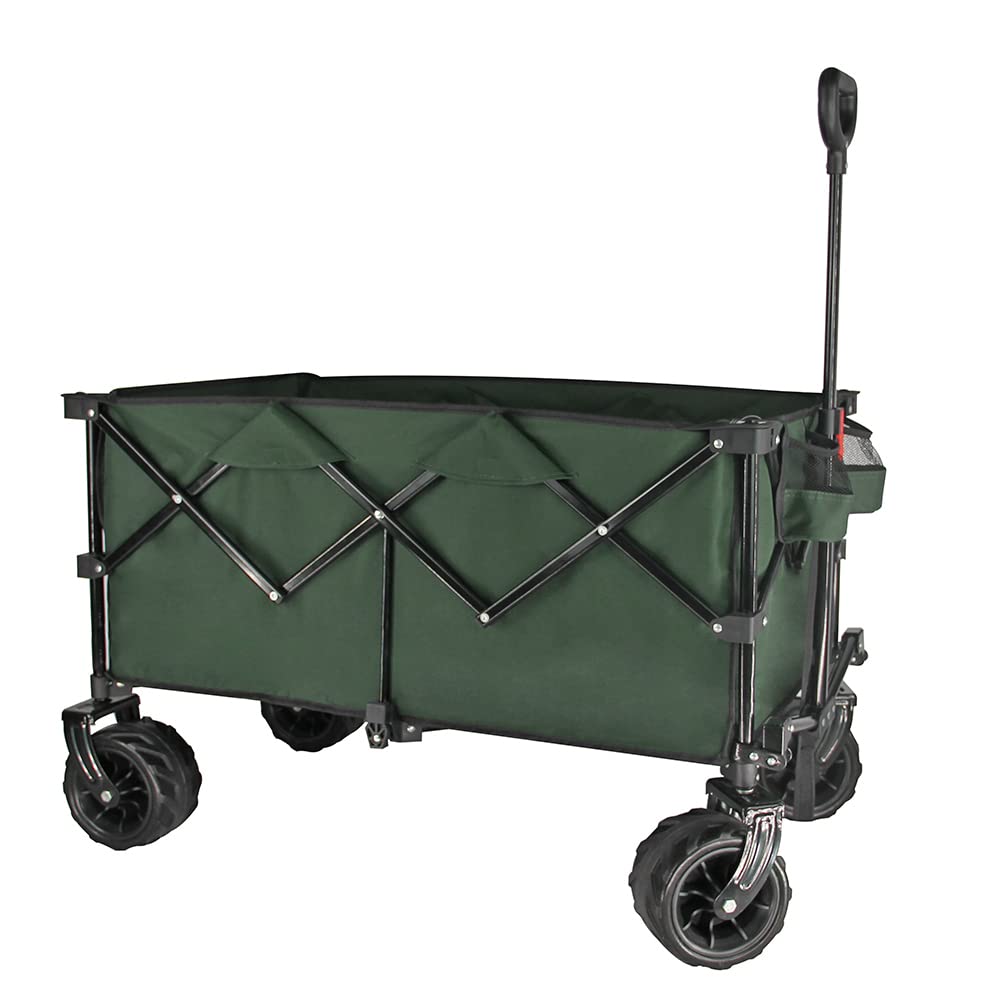 Buy Green Folding Wagon with All-Terrain Wheels, 171 Litres - Folds ...