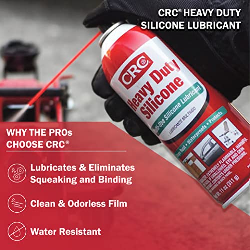 CRC Heavy Duty Silicone Lubricant, 11 Wt Oz, Clear Colorless Liquid ...