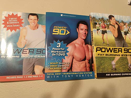 Amazon.com: TONY HORTON - POWER 90 - 4 DVD SET - IN HOME BOOTCAMP - FAT ...