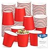 Amazon.com: Prgery 150 Pack 3oz Red Paper Cups,Mouthwash Cups ...