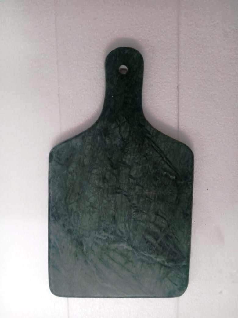 Stone Food Chopping Tray with Side Molding Green Marble (1) : Amazon.in ...