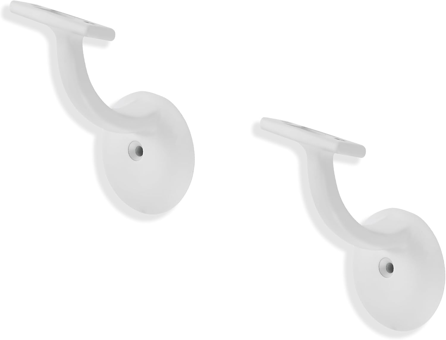 ZAUYX 2 Pack 3 Inch White Handrail Stair Brackets Stair Heavy Duty ...