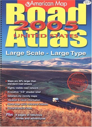 American Map Road Atlas 2005 United States: Large Scale Large Type ...