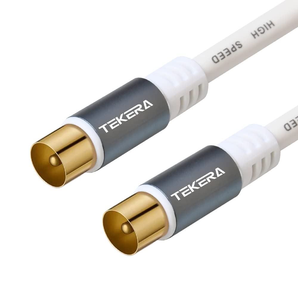 TV Antenna Cable 3M, TEKERA PAL Male to PAL Male TV Aerial Cable, RG6 ...