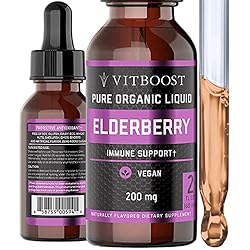 Amazon.com: VITBOOST Extra Strength Vegan 200mg Organic Elderberry Syrup | Immune Support for ...