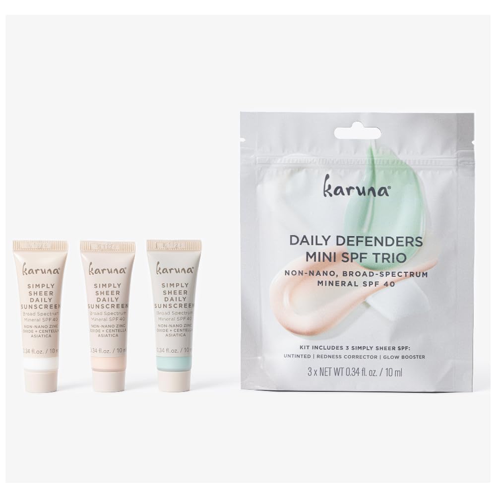 Amazon.com: Karuna Daily Defense Mini SPF Trio | Mineral SPF 40 ...