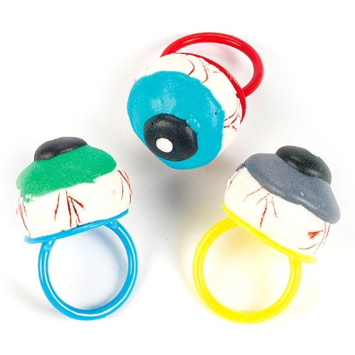 Amazon.com : Scary Eyeball Ring Suckers (1 dz) : Suckers And Lollipops ...