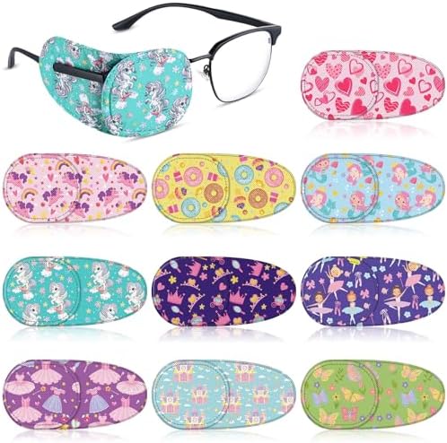 Amazon.com: Panelee 10 Pcs Kids Eye Patches 10 Styles Adhesive Eye ...
