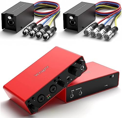 Amazon.com: Bundled products of Wrugste 2i2 USB Audio Interface and 4 ...