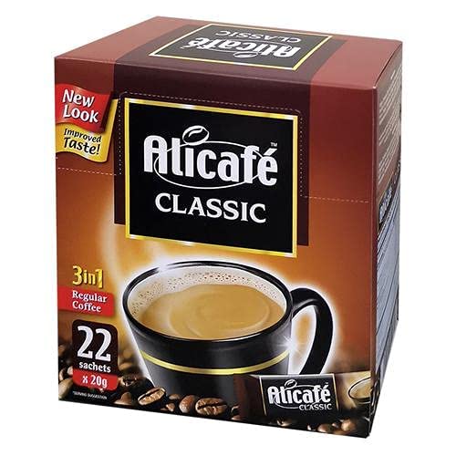 Alicafe Classic 3in1 Regular Coffee 22 sachets x 20 grams Medium Roast ...