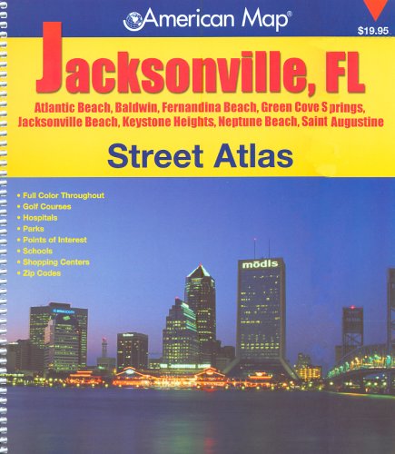 American Map Jacksonville, Florida Street Atlas: Trakker Maps ...