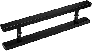 Amazon.com: Door Handle Solid Standoffs Commercial Stainless Steel ...