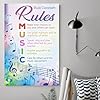 Amazon.com: Music Classroom Rules Poster Music Teacher Classroom ...