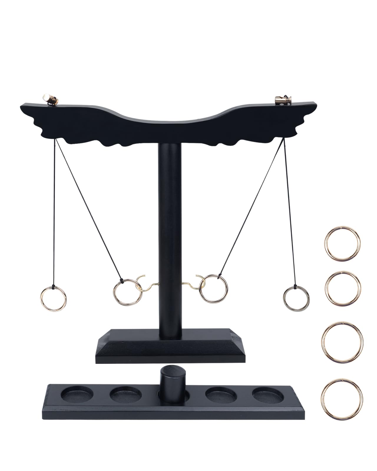 Amazon.com: Hook and Ring Game,Ring Hook Toss Game with Shot Ladder,Fun ...