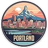 Amazon.com - Portland City Sticker - Waterproof Vinyl Decal for Car ...