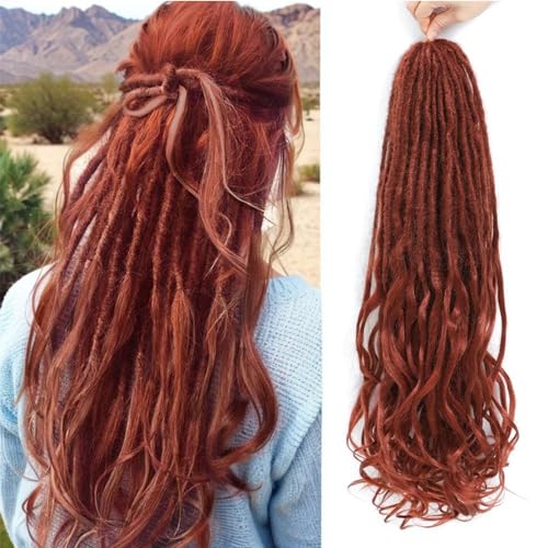DT CHERYL Loose Wave Dreadlocks 24 Inch 10 Strands Double Ended ...