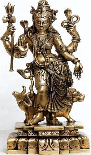 Buy Duke Art Emporium Brass ARDHNARISHVAR Brass Ardhanarishvara ...
