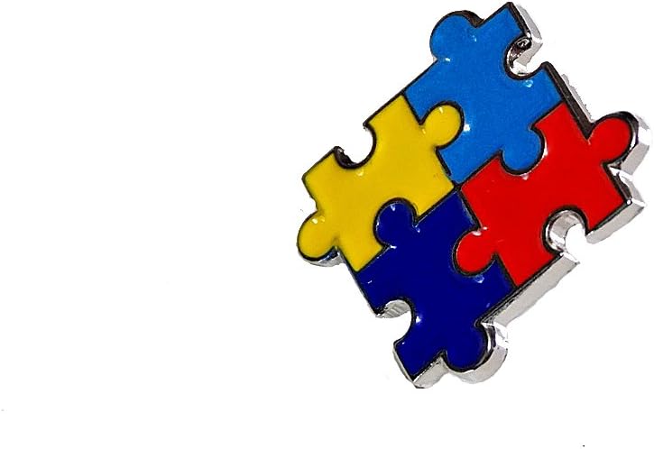 Amazon.com: Autism Awareness Colorful Puzzle Pieces Lapel Hat Pins ...