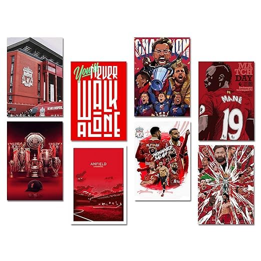 Wallgasm Liverpool Posters Set of 8, 8x12 inch (A4 Size) 300 GSM ...