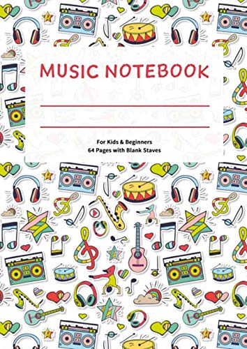 Music Notebook for Kids: Manuscript Book for Kids and Beginners | Easy ...