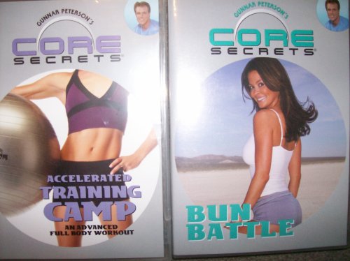 Gunnar Peterson's CORE SECRETS 2 DVD SET: BUN BATTLE & ACCELERATED TRAINING CAMP (An advanced ...