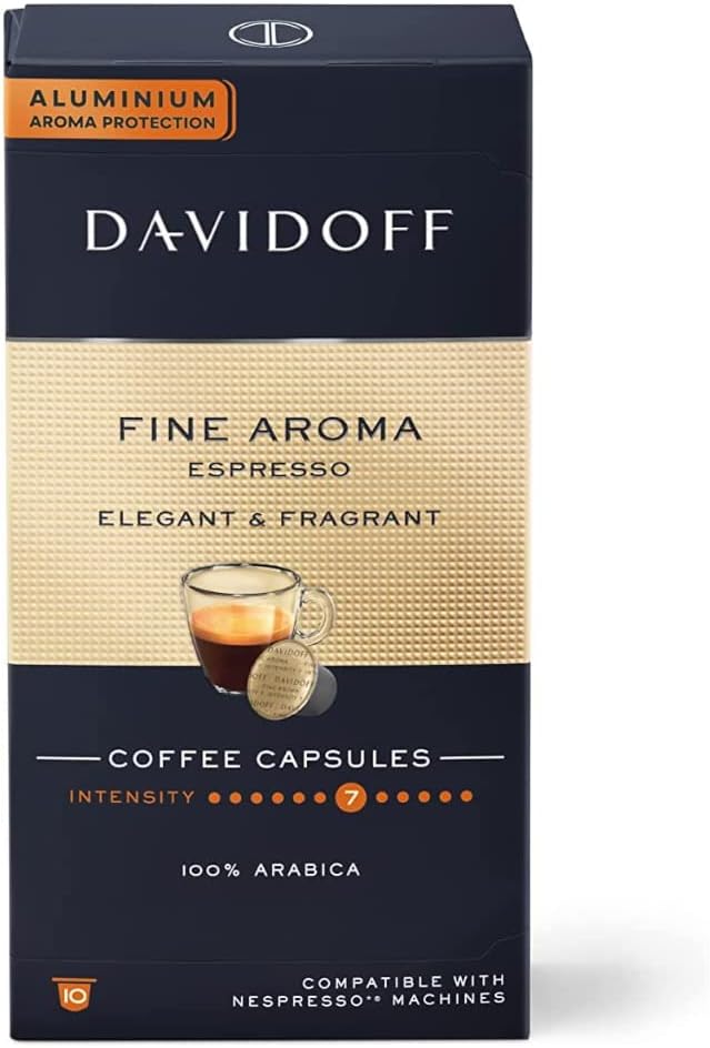 DAVIDOFF Fine Aroma Coffee Capsules - 7/12 Intensity - 10 x Capsules ...