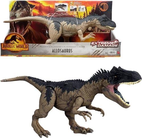 Jurassic World Articulated Allosaurus Dinosaur Figure with Sounds, 44 ...