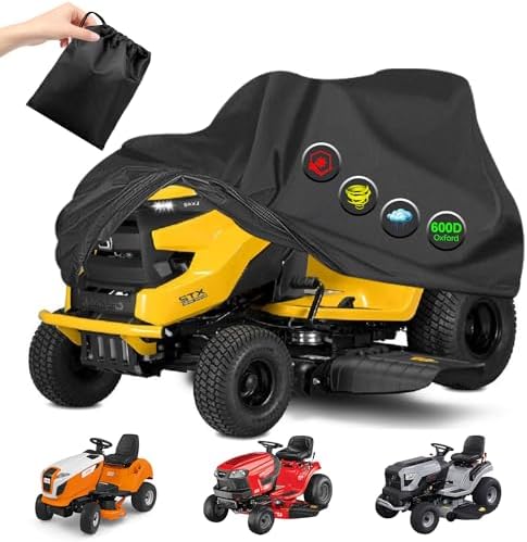 Amazon.com : OWEEIO Lawn Mower Cover, Heavy Duty 600D Oxford ...