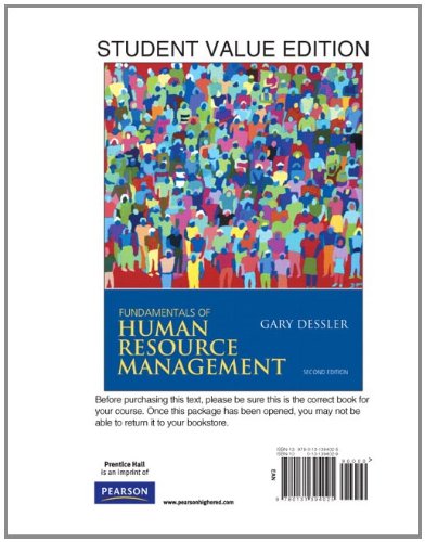 Fundamentals of Human Resource Management: Student Value Edition ...