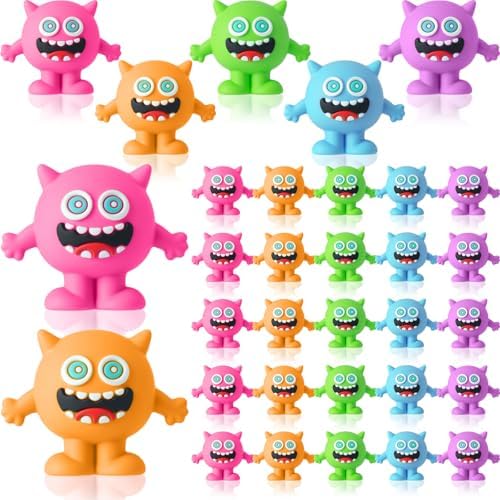 Amazon.com: Bucherry 25 Pcs Easter Miniature Monsters Figurines Small ...