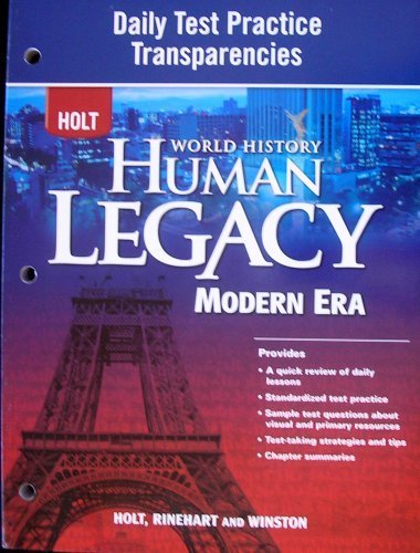 HOLT World History Human Legacy Modern Era: Daily Test Practice ...