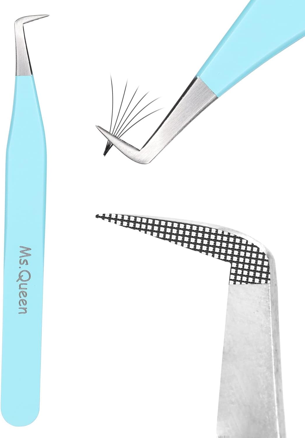 Amazon.com: My Lash Tools Fiber Tip Lash Tweezers for Eyelash ...