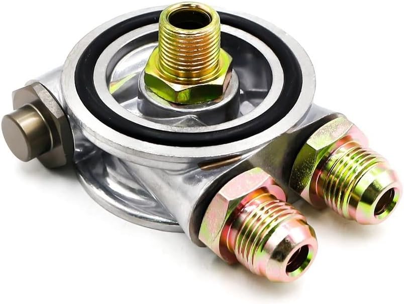 Amazon.com: WAAZI Oil Thermostat Adapter Oil Cooler Filter Sandwich ...