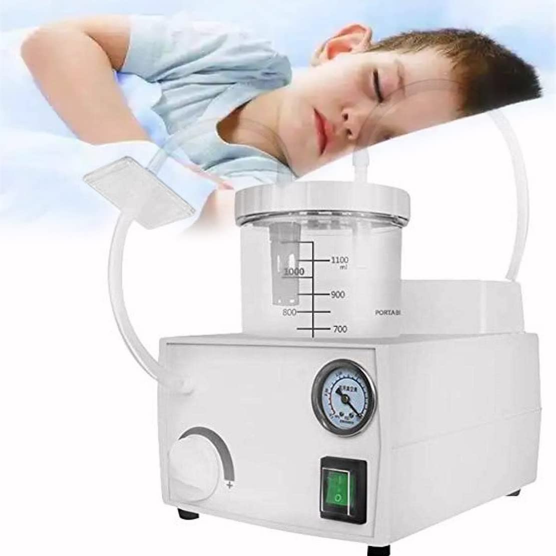 Buy ATSUKO Portable Suction Unit Machine 11L/min Medical Aspirator ...
